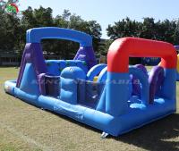 China Outdoor Commercial Inflatable Bouncer Combo Bounce House Kids Party Bouncy Castle With Slide Ball Pit Climbing Obstacle Blower for sale