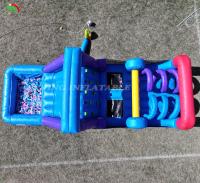 China Outdoor Commercial Inflatable Bouncer Combo Bounce House Kids Party Bouncy Castle With Slide Ball Pit Climbing Obstacle Blower for sale