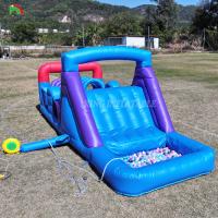 China Outdoor Commercial Inflatable Bouncer Combo Bounce House Kids Party Bouncy Castle With Slide Ball Pit Climbing Obstacle Blower for sale