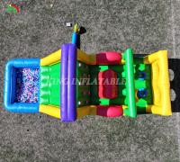 China Inflatable Bouncer Combo Obstacle Course Bounce Castle House With Slides Ball Pit Climbing Obstacle Blower for sale