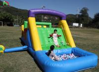 China Inflatable Bouncer Combo Obstacle Course Bounce Castle House With Slides Ball Pit Climbing Obstacle Blower for sale