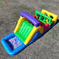 China Inflatable Bouncer Combo Obstacle Course Bounce Castle House With Slides Ball Pit Climbing Obstacle Blower for sale