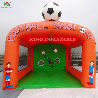 China Carnival Inflatable Football Toss Game , Inflatable Soccer Shooting for sale