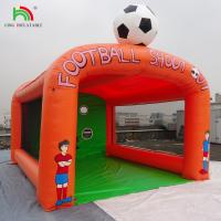 China Carnival Inflatable Football Toss Game , Inflatable Soccer Shooting for sale
