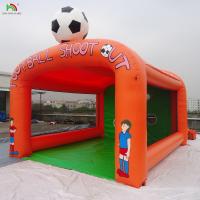 China Carnival Inflatable Football Toss Game , Inflatable Soccer Shooting for sale