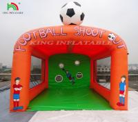 China Carnival Inflatable Football Toss Game , Inflatable Soccer Shooting for sale
