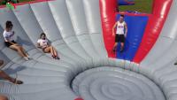 China Large Inflatable Flushing Equipment Obstacle Course Inflatable Big Bowl Competitive Challenge for sale