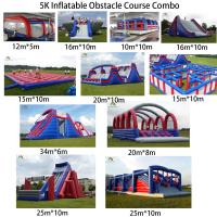China Large Inflatable Flushing Equipment Obstacle Course Inflatable Big Bowl Competitive Challenge for sale