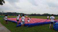 China Competitive Challenge Inflatable Bounce Obstacle Course PVC Mattress Running Inflatable Course Equipment For Event for sale