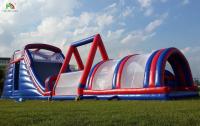 China Commercial Outdoor Inflatable Obstacle Course Challenges Adult Inflatable Climb Bounce House Sports Games for sale