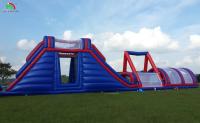 China Commercial Outdoor Inflatable Obstacle Course Challenges Adult Inflatable Climb Bounce House Sports Games for sale