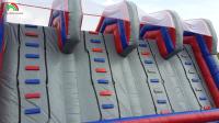 China Customized Inflatable Climbing Wall Bouncy Castle Slide Obstacle Fun Sport Products Inflatable Land Obstacle Course for sale