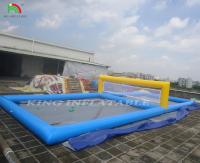China Adults Kids Inflatable Volleyball Filed Inflatable Sport Games Inflatable Volleyball Pool With Net for sale
