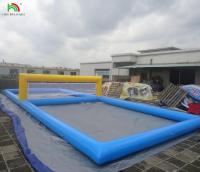 China Adults Kids Inflatable Volleyball Filed Inflatable Sport Games Inflatable Volleyball Pool With Net for sale