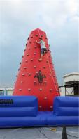 China Popular Outdoor Mobile Amusement Air Challenging Games Inflatable Climbing Tower Rock Climbing Wall For Kids Indoor for sale