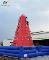 China Popular Outdoor Mobile Amusement Air Challenging Games Inflatable Climbing Tower Rock Climbing Wall For Kids Indoor for sale