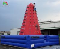 China Popular Outdoor Mobile Amusement Air Challenging Games Inflatable Climbing Tower Rock Climbing Wall For Kids Indoor for sale