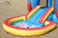 China Indoor Outdoor Party Inflatable Bounce House Toddler Bounce House Combo With Ball Pit Slide Basket Trampoline for sale