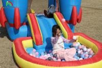 China Indoor Outdoor Party Inflatable Bounce House Toddler Bounce House Combo With Ball Pit Slide Basket Trampoline for sale