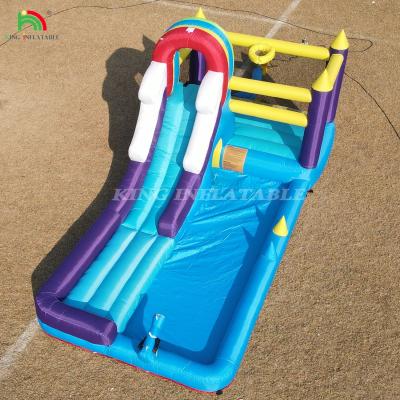 China Inflatable Bounce House Combo With Slide Climbing Wall Obstacles Trampoline Ball Pit Pool for sale