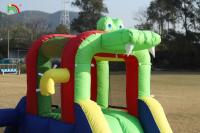China Kids Party Wet DryInflatable Bounce House Water Slide Bouncer Combo With Bigger Splash Pool Climbing Blower Basket Dartboard for sale