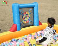 China Inflatable Bouncer Combo Bounce House Double Lane Inflatable Water Slide With Water Pool Trampoline Shooting Net Basket Climbing for sale