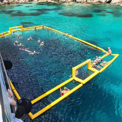 China Inflatable Water Sport Game Inflatable Water Polo Soccer Field Arena Court Aqua Inflatable Soccer Court for sale