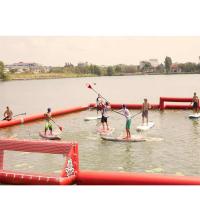 China Customized Outdoor Interactive Inflatable Soccer Court Giant Water Inflatable Soccer Game Course Field Arena Court for sale