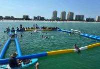 China Customized Outdoor Interactive Inflatable Soccer Court Giant Water Inflatable Soccer Game Course Field Arena Court for sale
