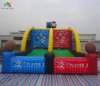 China Outdoor Inflatable Fun Games Sports Quarterback Blitz Inflatable Football Toss Game for sale