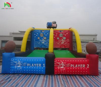 China Outdoor Inflatable Fun Games Sports Quarterback Blitz Inflatable Football Toss Game for sale