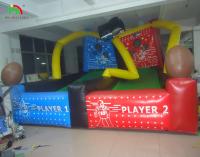 China Outdoor Inflatable Fun Games Sports Quarterback Blitz Inflatable Football Toss Game for sale