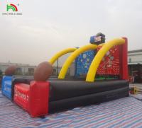 China Outdoor Inflatable Fun Games Sports Quarterback Blitz Inflatable Football Toss Game for sale
