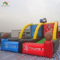 China Outdoor Inflatable Fun Games Sports Quarterback Blitz Inflatable Football Toss Game for sale