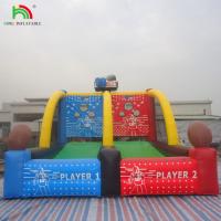 China Outdoor Inflatable Fun Games Sports Quarterback Blitz Inflatable Football Toss Game for sale
