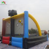 China Outdoor Inflatable Fun Games Sports Quarterback Blitz Inflatable Football Toss Game for sale
