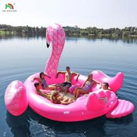 China 6 Person Inflatable Unicorn Water Mount Sea Lake Pool Float Water Toy Giant Unicorn Inflatable Floating Bed for Water Party for sale