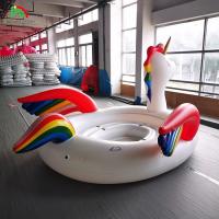 China 6 Person Inflatable Peacock Water Mount Sea Lake Pool Float Water Toy Giant Unicorn Flamingo Inflatable Floating Bed For Water Party for sale