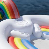 China 6 Person Inflatable Peacock Water Mount Sea Lake Pool Float Water Toy Giant Unicorn Flamingo Inflatable Floating Bed For Water Party for sale