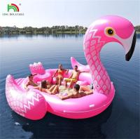 China 6 Person Inflatable Peacock Water Mount Sea Lake Pool Float Water Toy Giant Unicorn Flamingo Inflatable Floating Bed For Water Party for sale