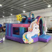 China Inflatable Bouncer Combo Obstacle Course Bounce Castle House With Slides Ball Pit Climbing Obstacle Blower for sale