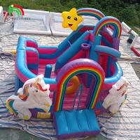 China Inflatable Bouncer Combo Obstacle Course Bounce Castle House With Slides Ball Pit Climbing Obstacle Blower for sale