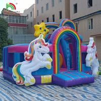 China Inflatable Bouncer Combo Obstacle Course Bounce Castle House With Slides Ball Pit Climbing Obstacle Blower for sale