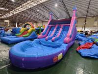 China Popular Commercial Double Lane Inflatable Water Slides With Pool Water Slides Inflatable For Kids And Adults for sale