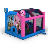 China Commercial Inflatable Bounce House Castle Combo Inflatable Bouncy Jumping Castle With Obstacle Trampoline for sale