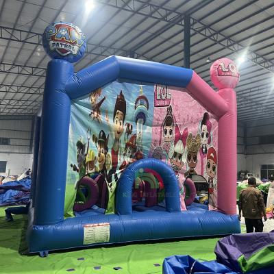 China Commercial Inflatable Bounce House Castle Combo Inflatable Bouncy Jumping Castle With Obstacle Trampoline for sale
