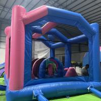 China Commercial Inflatable Bounce House Castle Combo Inflatable Bouncy Jumping Castle With Obstacle Trampoline for sale