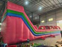 China Commercial Grade PVC  Spider-Man Waterslide Inflatable Bounce House Combo Obstacle Course Slide Inflatable Water Slide for sale