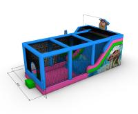 China Outdoor Commercial Grade PVC Large Inflatable Water Slide Bounce House Combo Bouncy Castle for sale