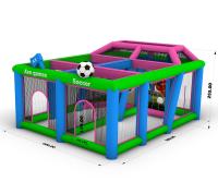 China Inflatable Sports Game Throwing Targets Dartboard Target Game Inflatable Bubble Football Events Goal Court for sale